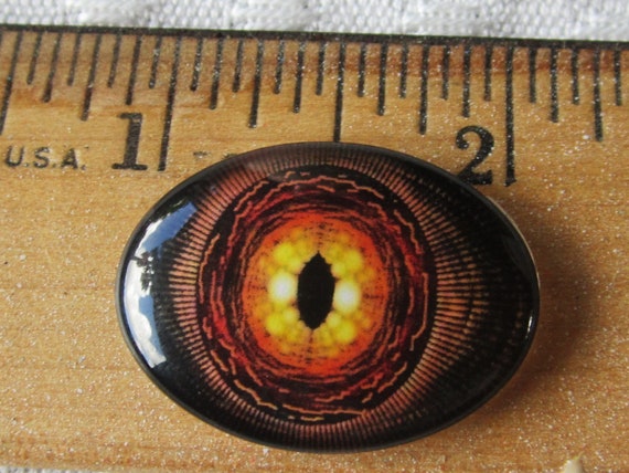 Glass eye-Raptor eye-dragon eye-22x30mm cabochon-oval | Etsy