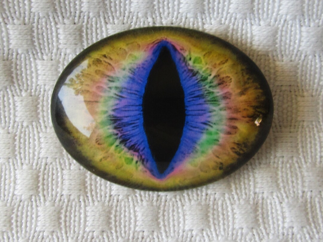 Oval Glass Eye-raptor Eye-dragon Eye-30x40mm Cabochon-oval Cabochon ...