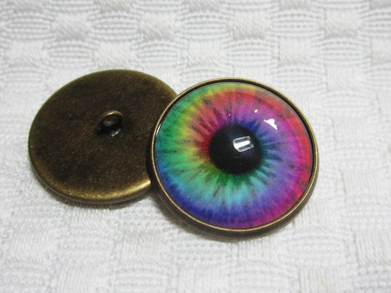Sew on Glass eyes-Plushie glass eyes-Rainbow | Etsy