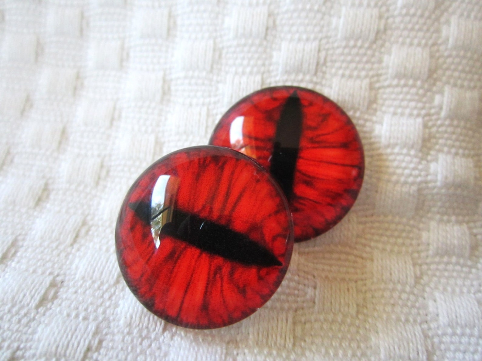 Glass dragon eyes for jewelry making or crafts 20mm cabochons | Etsy