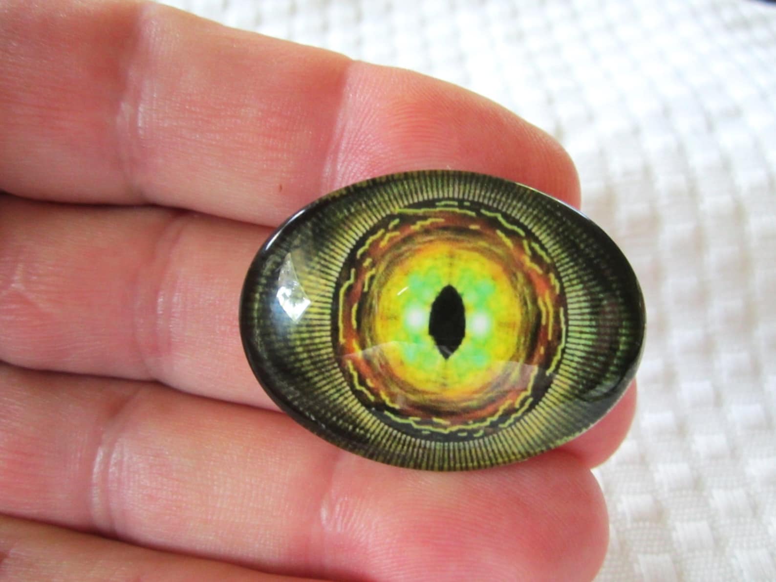 Glass Eye-raptor Eye-dragon Eye-30x40mm Cabochon-oval - Etsy