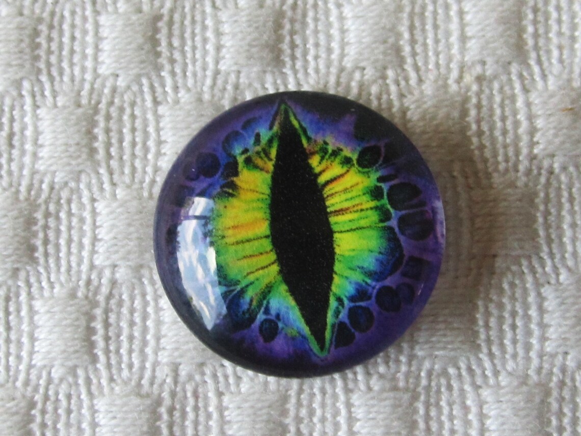 Glass dragon eyes for jewelry making or art sculptures 20mm | Etsy