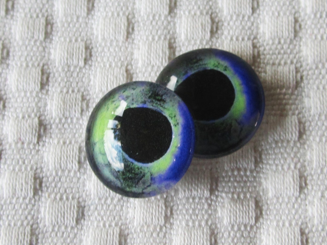 Glass Fish Eyes: Enamel Painted Carving Sculpture Art - Etsy