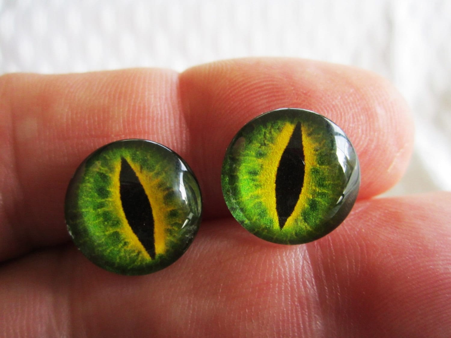 Dragon Eyes for Jewelry or Sculpture 14mm Glass Cabochons - Etsy