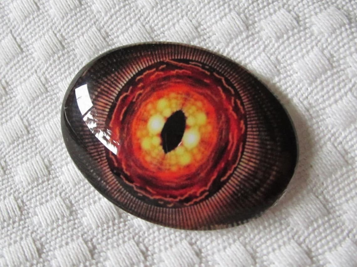 Glass Eye-raptor Eye-dragon Eye-30x40mm Cabochon-oval - Etsy