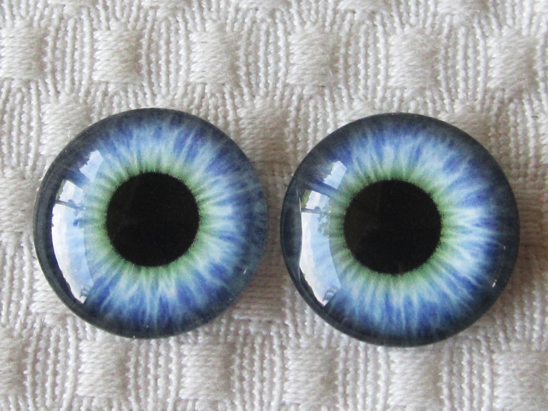 Glass Eyes-20mm-18mm-16mm-14mm-12mm- Eyes for Dolls and Sculpture - Etsy