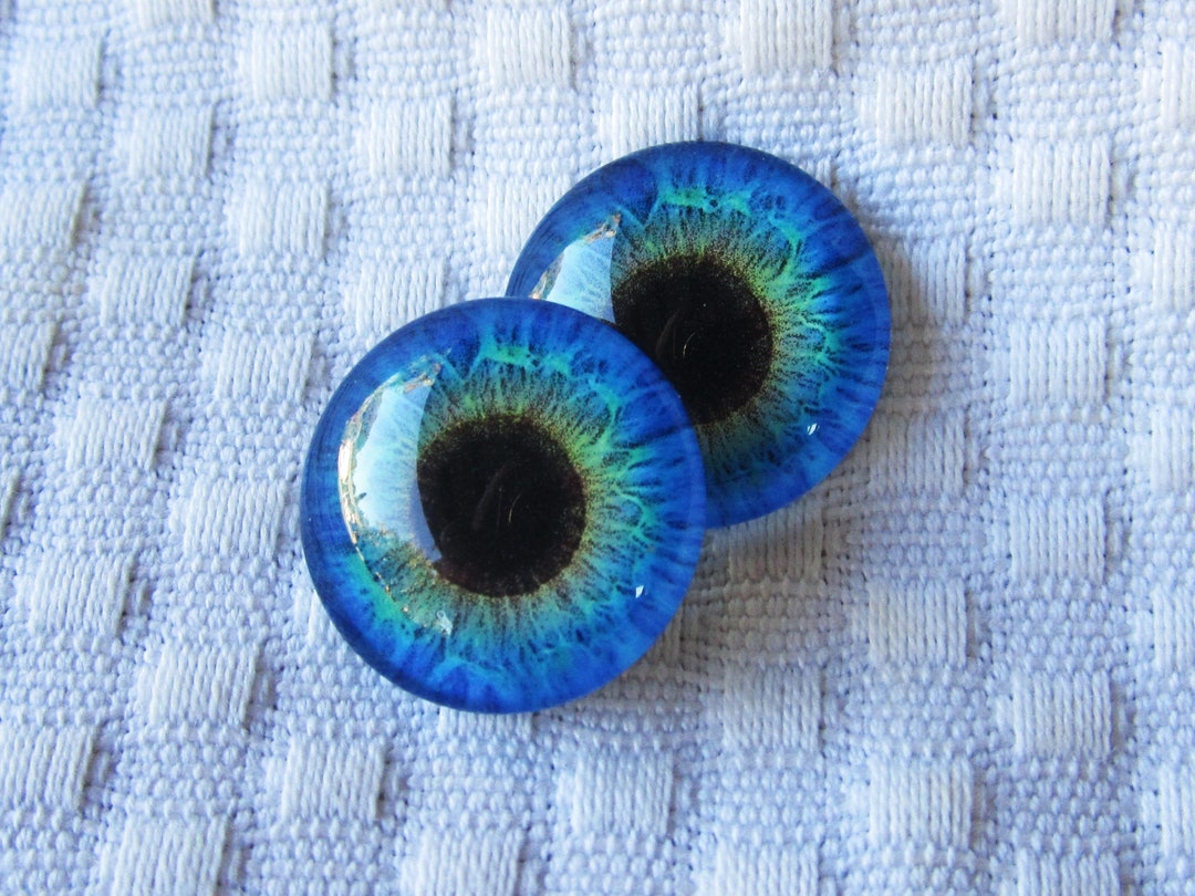 Glass Eyes-20mm-18mm-16mm-14mm-12mm- Eyes for Dolls and Sculpture - Etsy