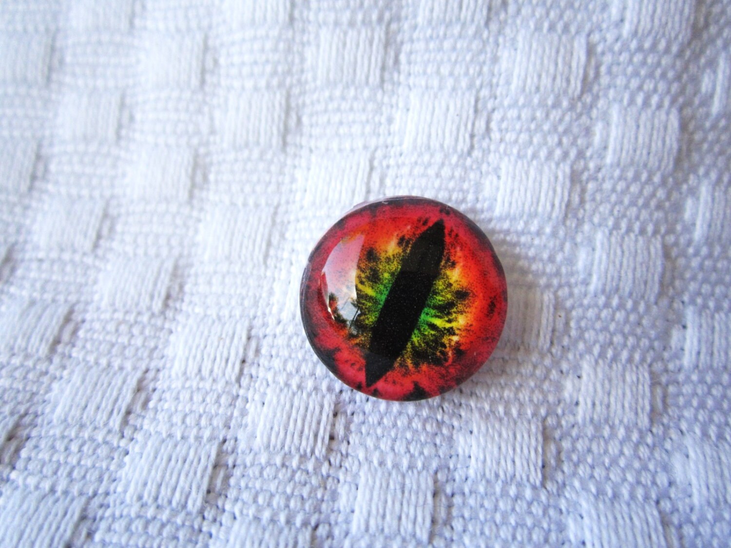 Dragon eyes 14mm glass eyes polymer clay safe | Etsy