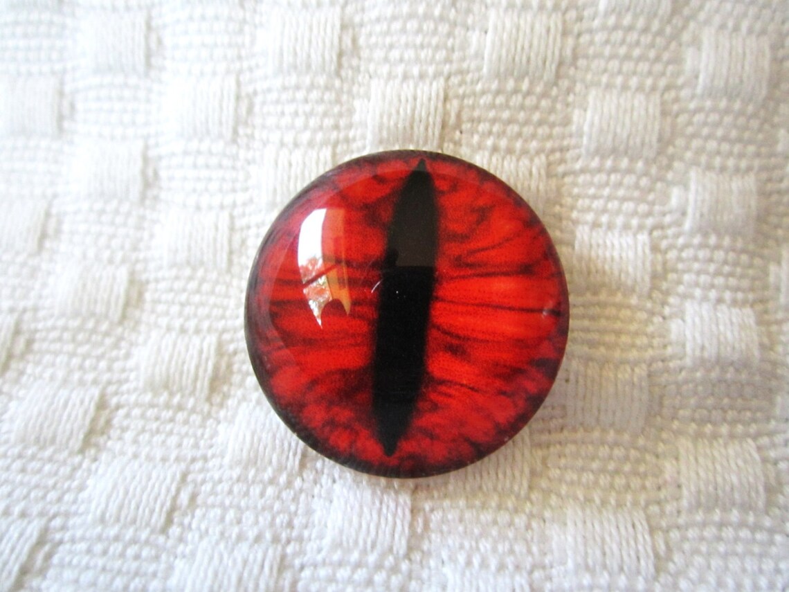 Glass dragon eyes for jewelry making or crafts 20mm cabochons | Etsy