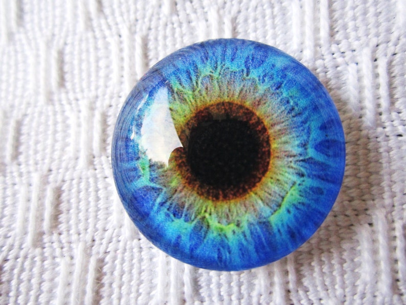 Handmade glass eyes for jewelry making or crafts 20mm | Etsy