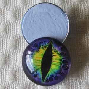Glass Dragon Eyes for Jewelry Making or Art Sculptures 20mm Cabochons ...