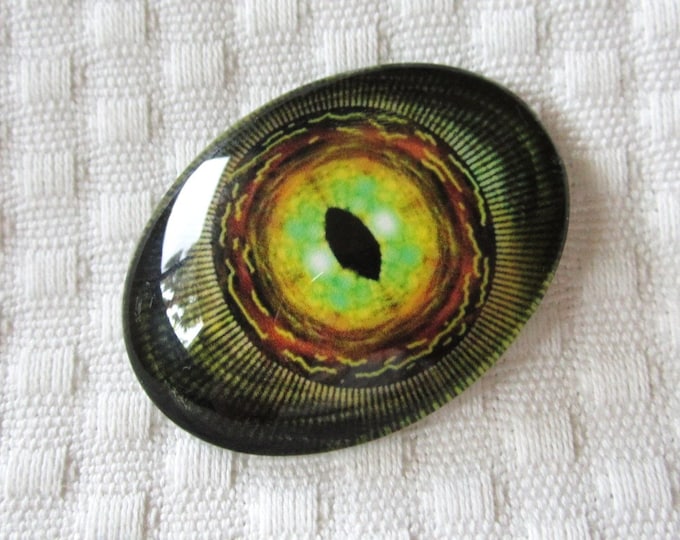 Glass Eye-raptor Eye-dragon Eye-30x40mm Cabochon-oval - Etsy