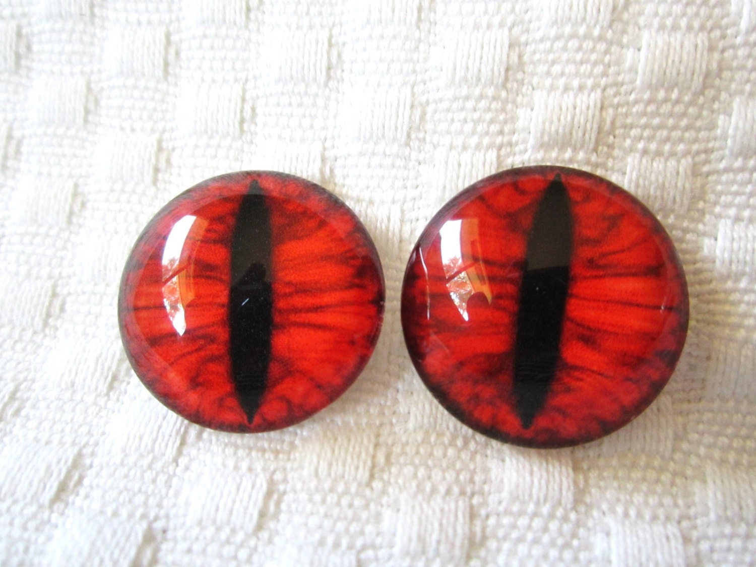 Glass dragon eyes for jewelry making or crafts 20mm cabochons | Etsy
