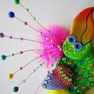 Bird Sculpture Art Object-wood Bird Carving-whimsical Art-funny Bird ...