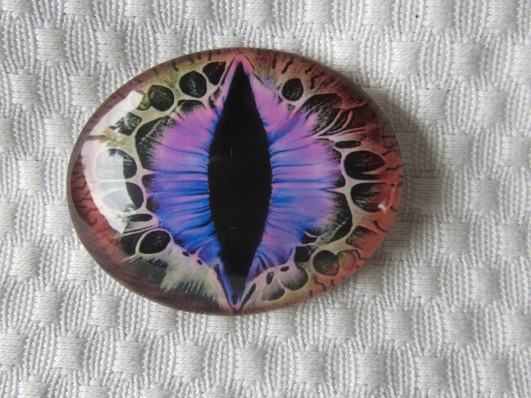 Glass Eye-raptor Eye-dragon Eye-50x40mm Cabochon-oval - Etsy