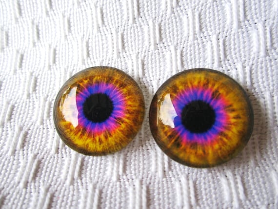 Glass eyes for sculpture dolls and crafts 20mm cabochons | Etsy