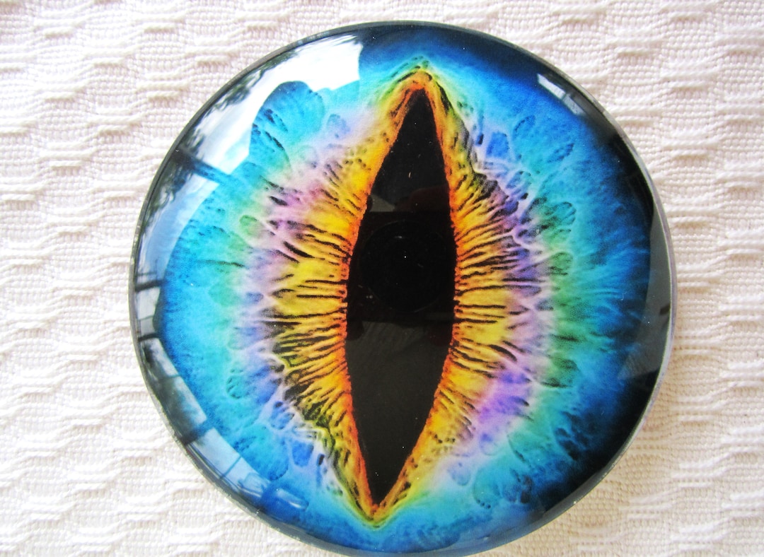 Giant Big Glass Eye, 70mm Glass Eye, 2.755 Inch Diameter, Dragon Glass ...