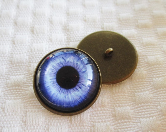 Sew on Glass Doll Eyes, Button Back Glass Eyes, Buttons - Etsy