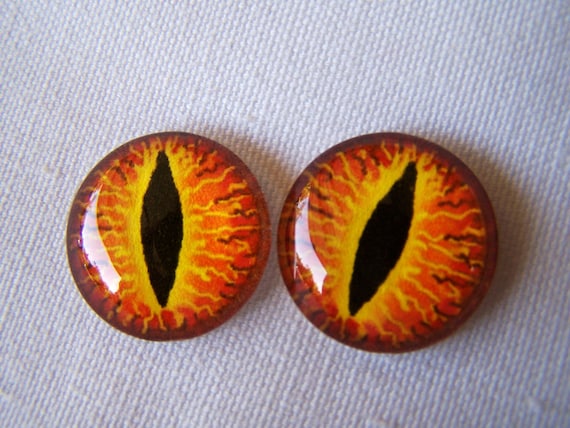 Glass Eyes Dragon Eyes Fantasy Glass Eyes for Jewelry Making - Etsy