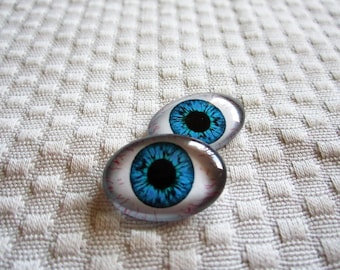 Green Dragon Eyes,18x13mm Cabochon,small Oval Glass Cabochons - Etsy