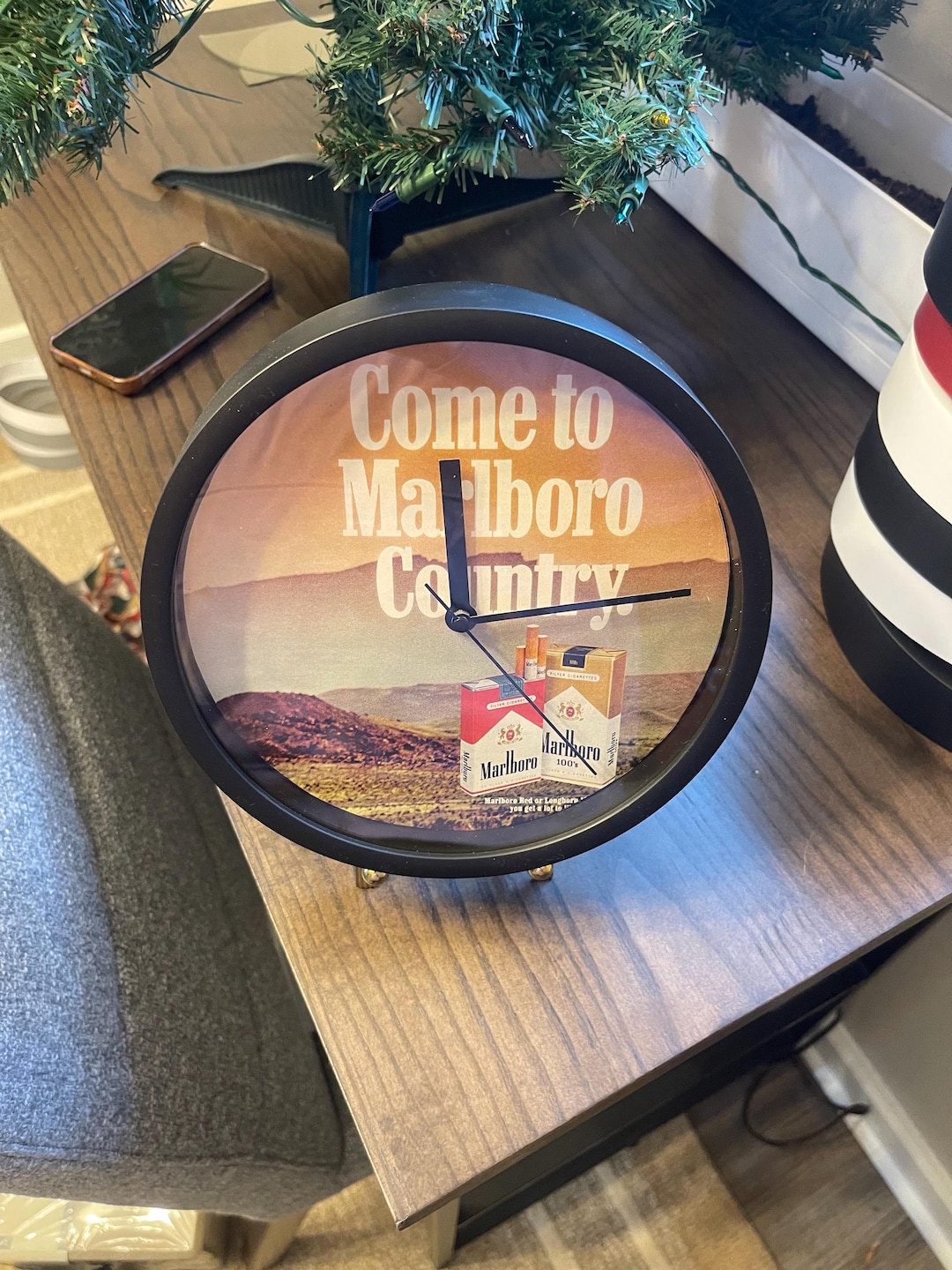 Americana Western Wall Clock – Marlboro Country Aesthetic, Rustic Home ...