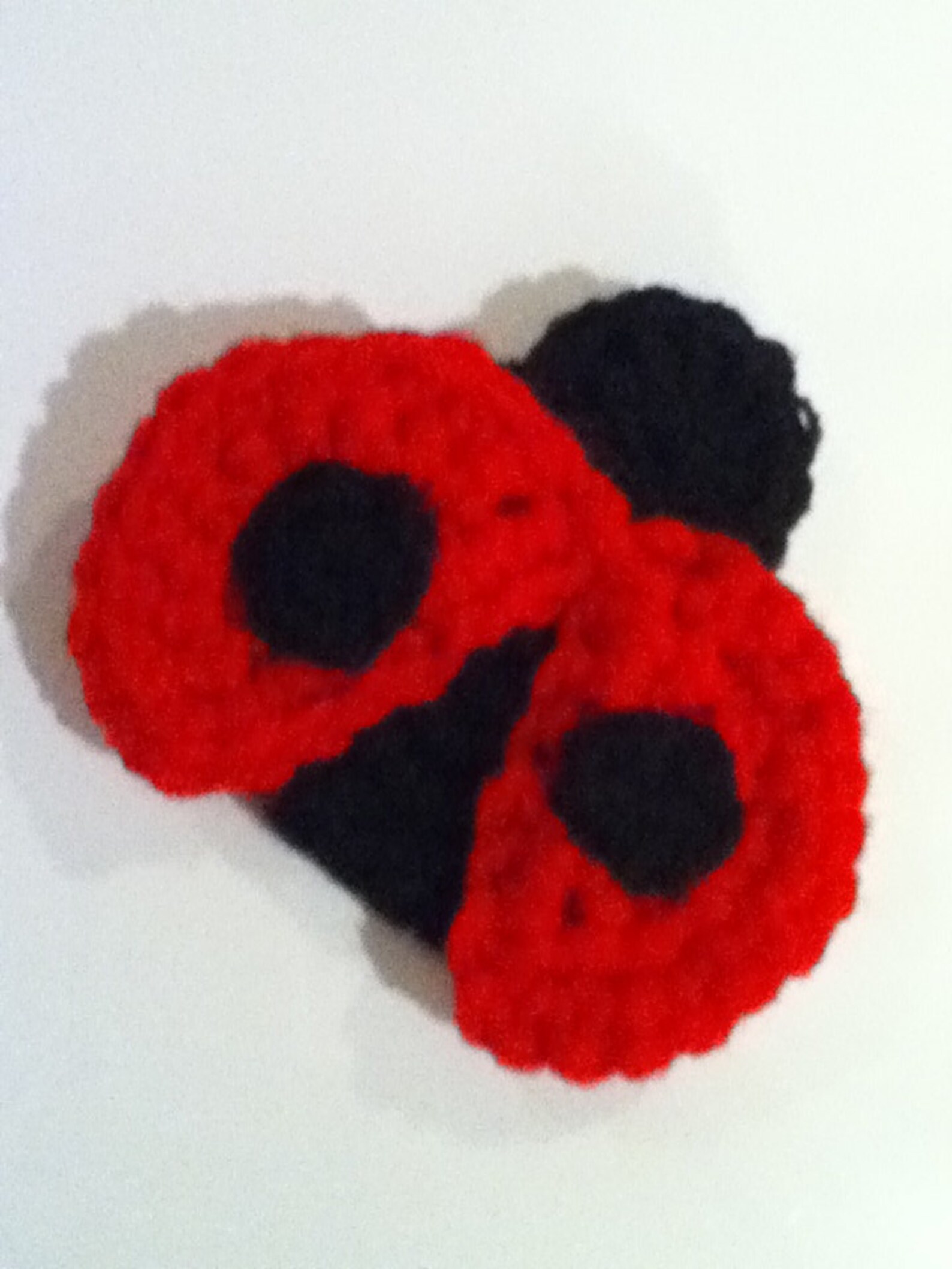 Crochet Ladybug Applique PATTERN - Etsy
