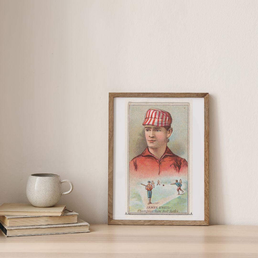 1887 James O'neil Baseball Card | Vintage Trading Card | Champions of ...