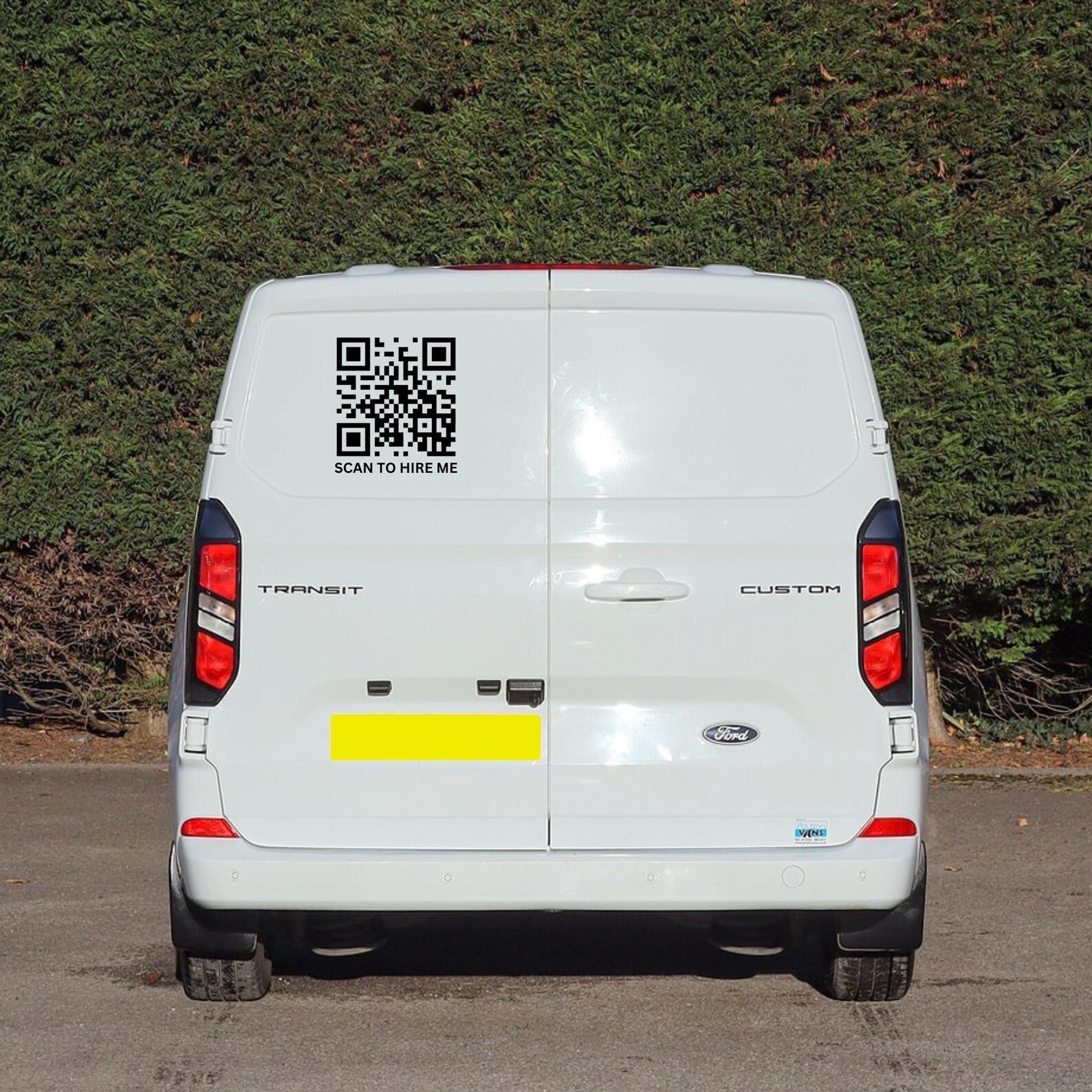 Van Business Sign | QR Code Vinyl Decal | Scan for Quote, - Etsy
