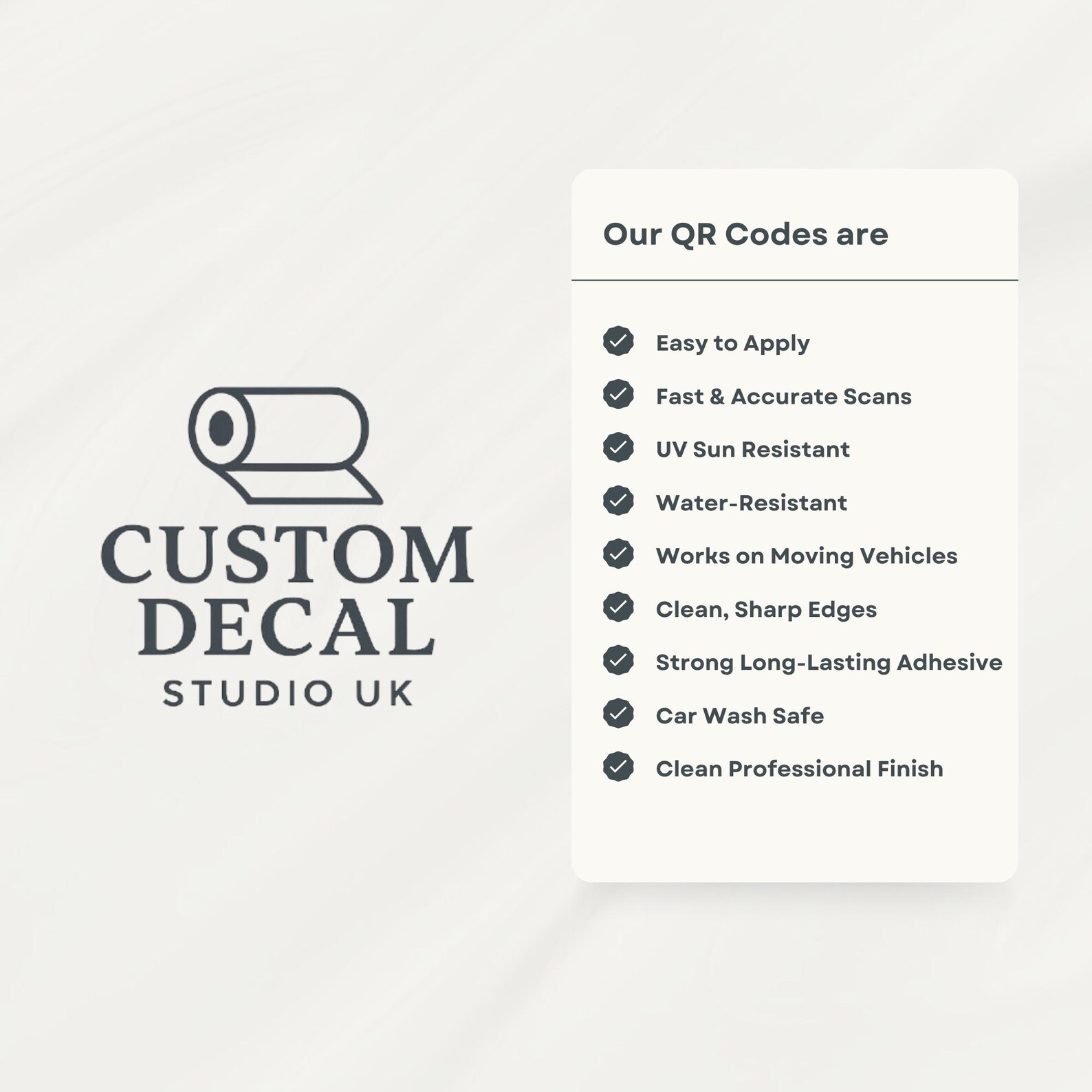 Van Business Sign | QR Code Vinyl Decal | Scan for Quote, - Etsy