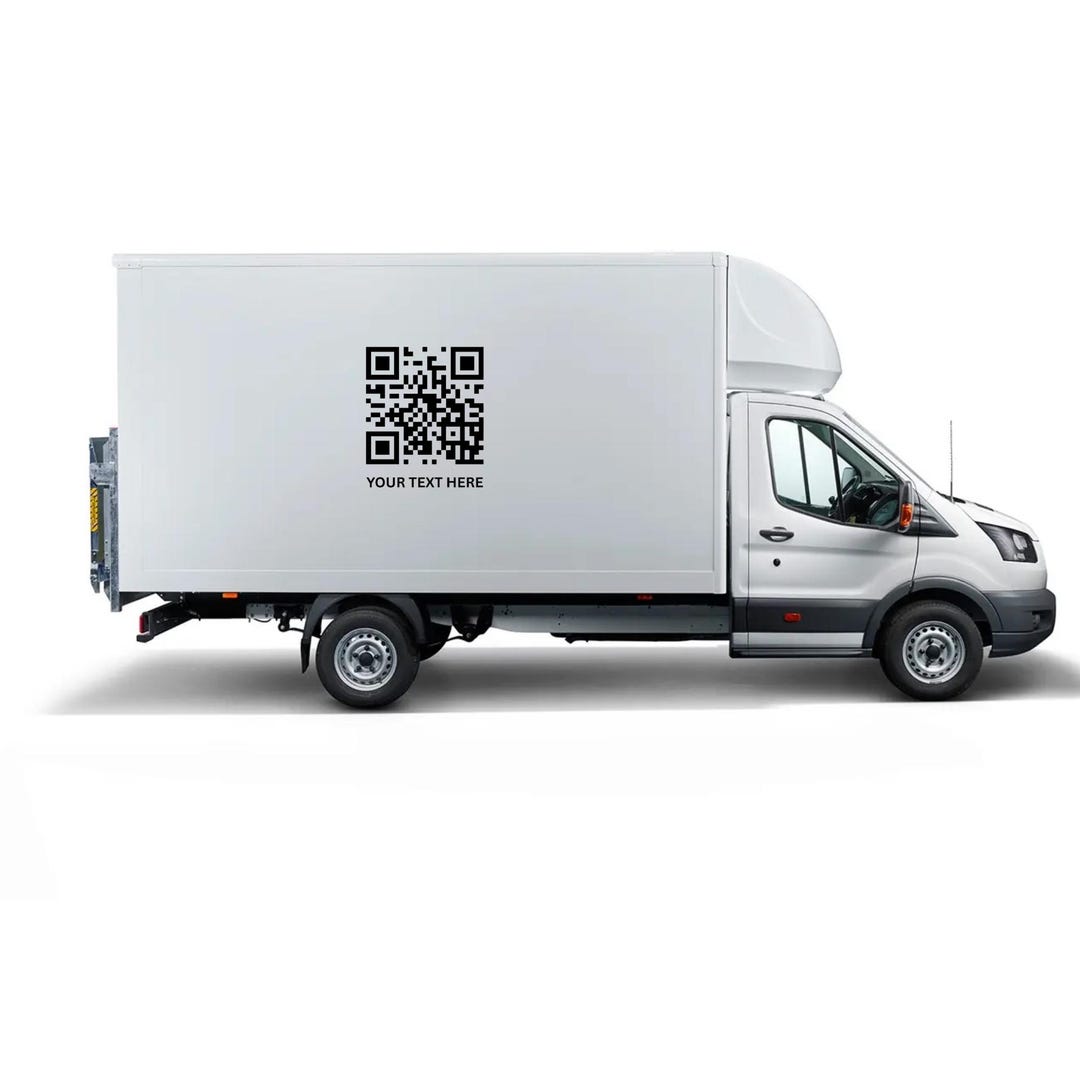 Van Business Sign | QR Code Vinyl Decal | Scan for Quote, - Etsy