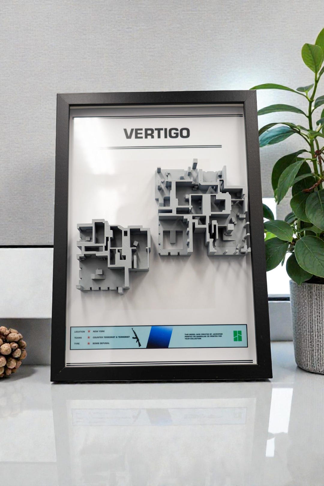 Picture on the Wall, Desk in a Frame CS 2 Counter Strike 2 Vertigo 3D ...