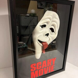 Scary Movie Ghostface Mask Horror Prop Replica Shadowbox Display - Etsy