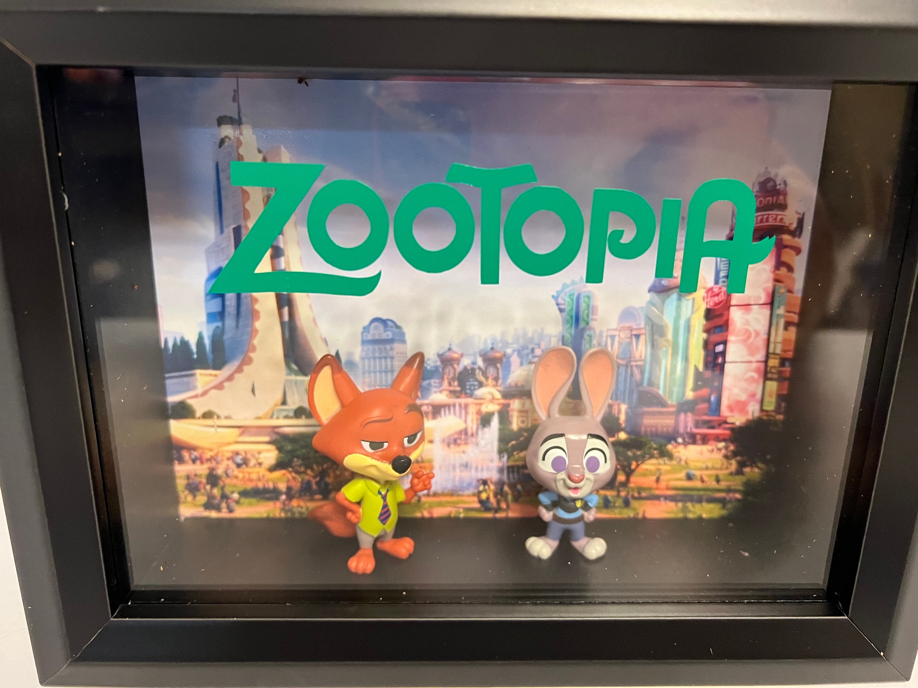 Zootopia Shadow Box Display - Etsy