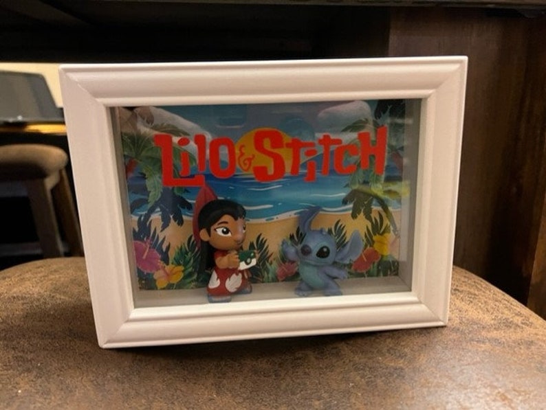 Lilo and Stitch Shadow Box Display - Etsy