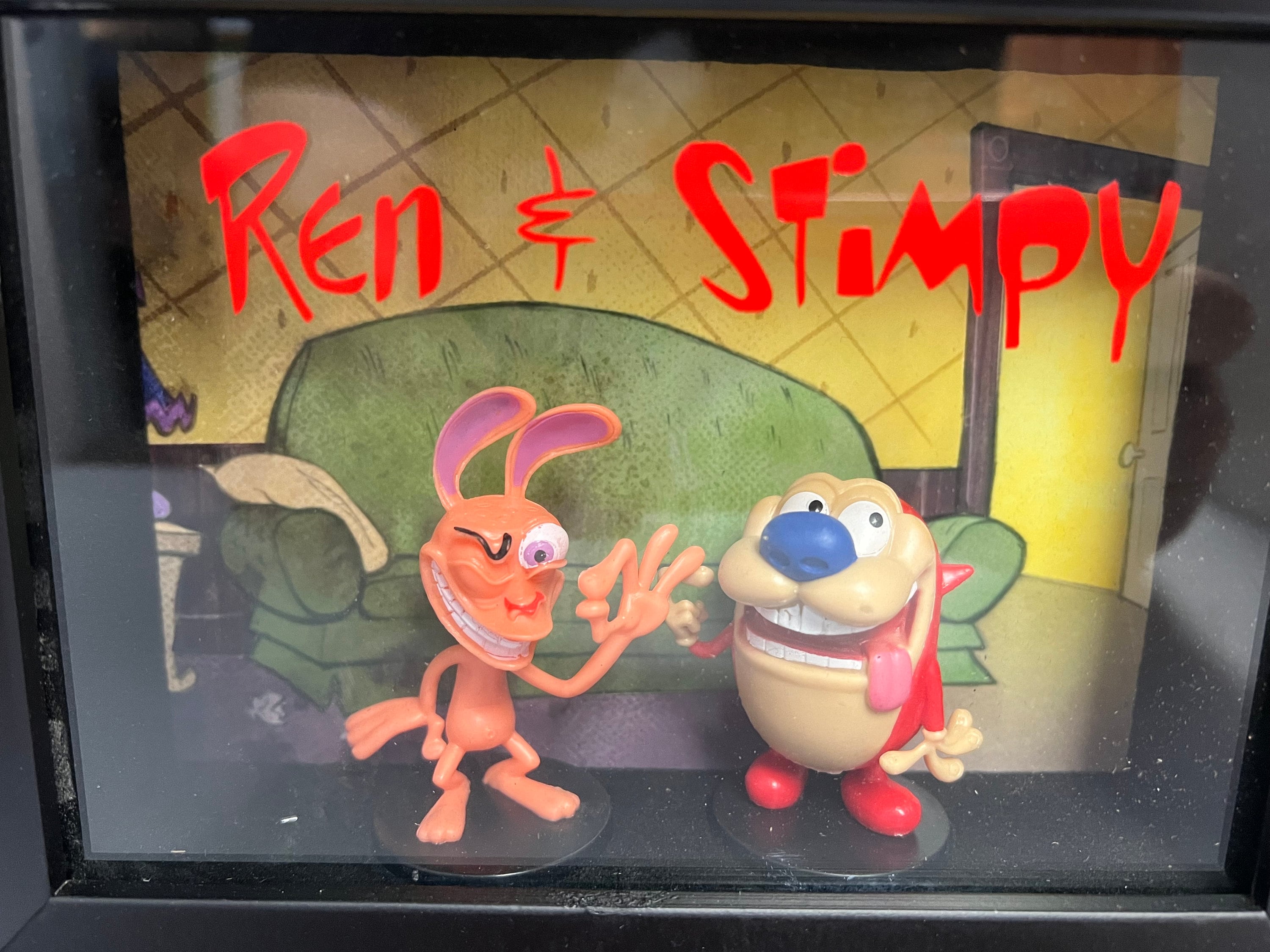 Ren and Stimpy Shadow Box Display - Etsy