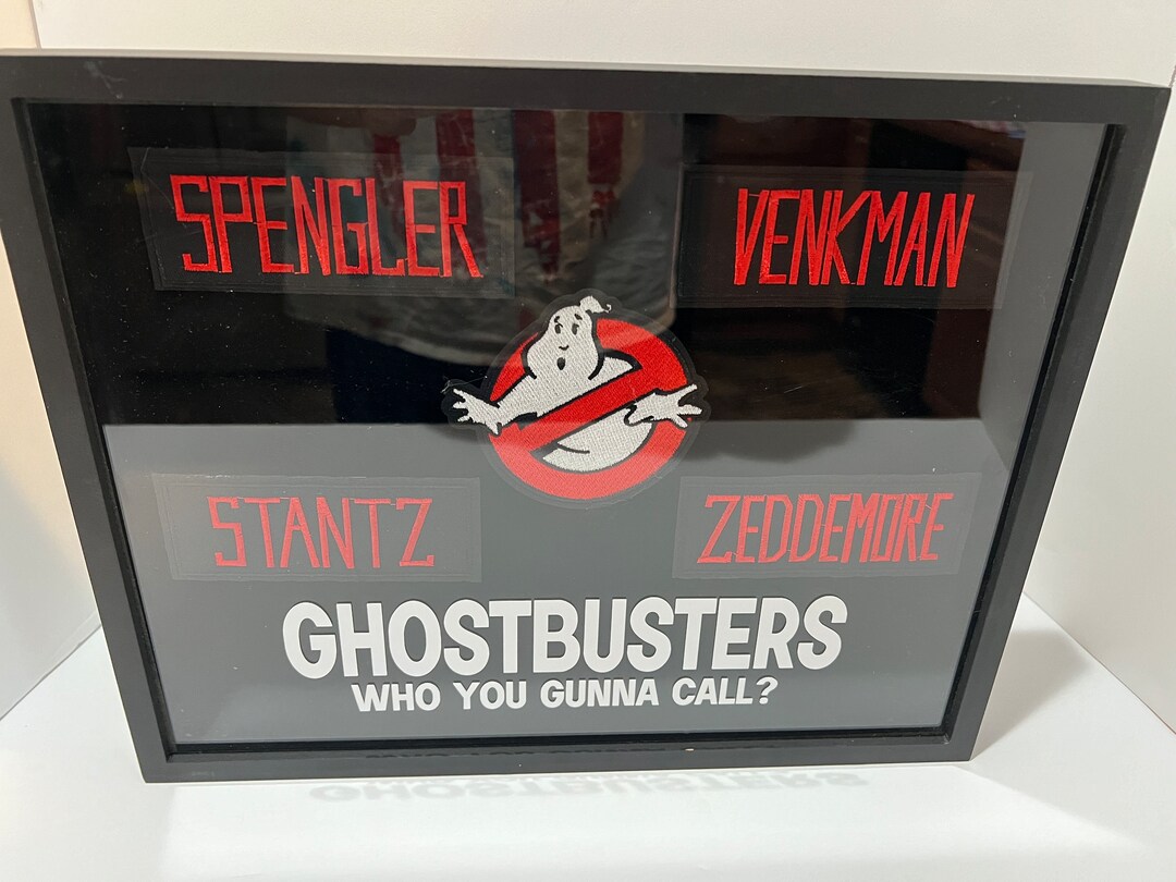 Ghostbusters Patches Shadowbox Display Case - Etsy