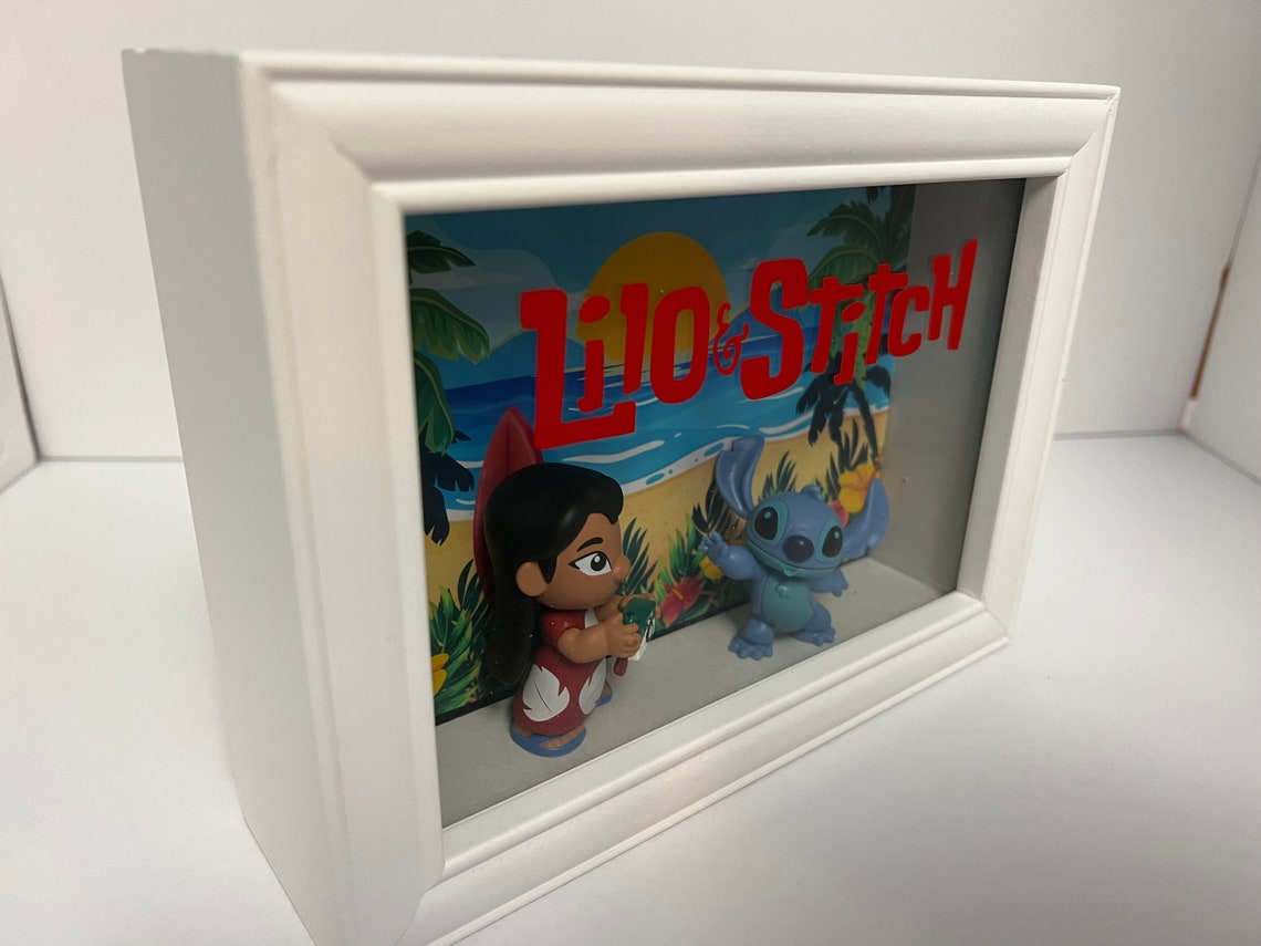 Lilo and Stitch Shadow Box Display - Etsy