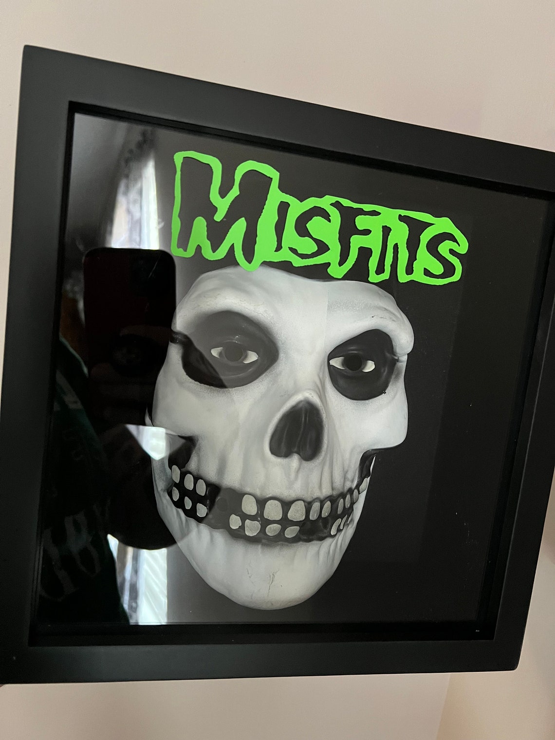 Misfits Band the Fiend Mask Halloween Movie Shadow Box Display Case ...