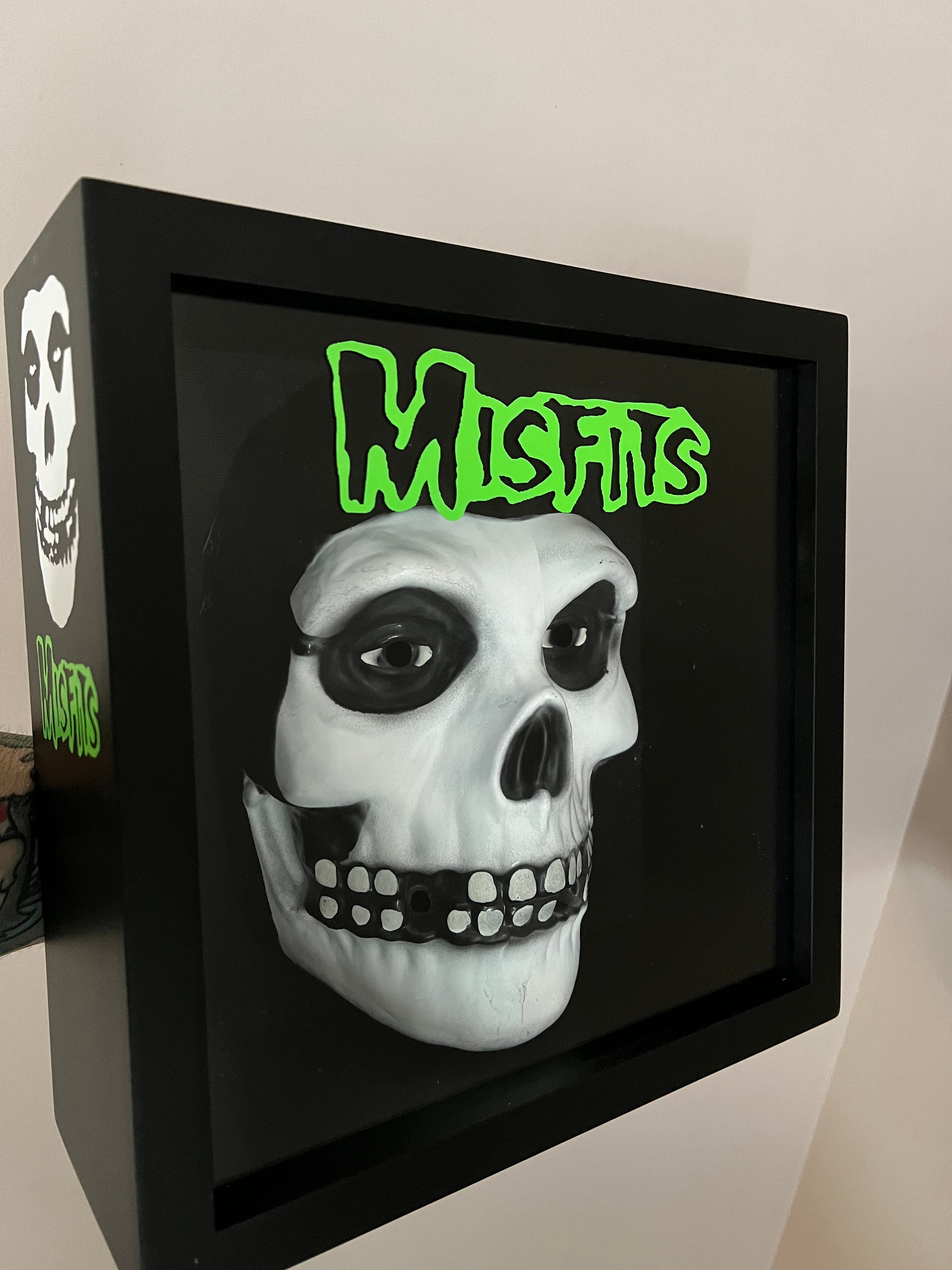 Misfits Band the Fiend Mask Halloween Movie Shadow Box Display Case ...