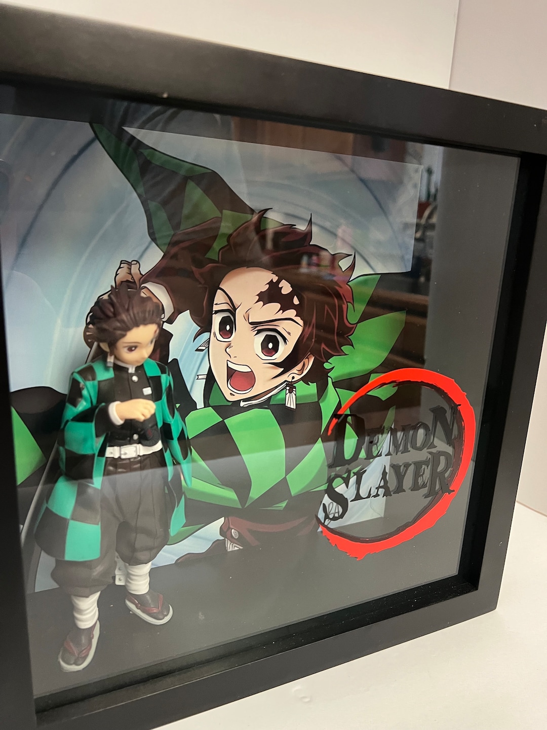 Demon Slayer Anime Tanjiro Kamado Shadow Box Display - Etsy