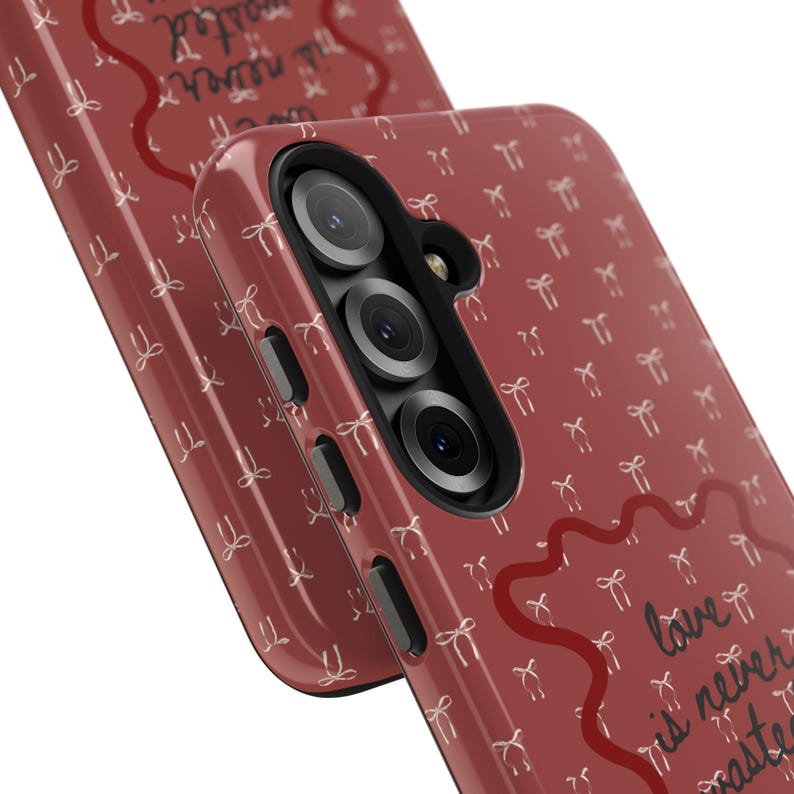 Olivia Dean Love is Never Wasted Phone Case | Quote iPhone Case, Red ...