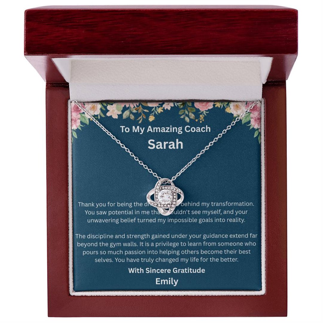 Personal Trainer Necklace, Fitness Coach Gift, Gym Instructor Jewelry ...