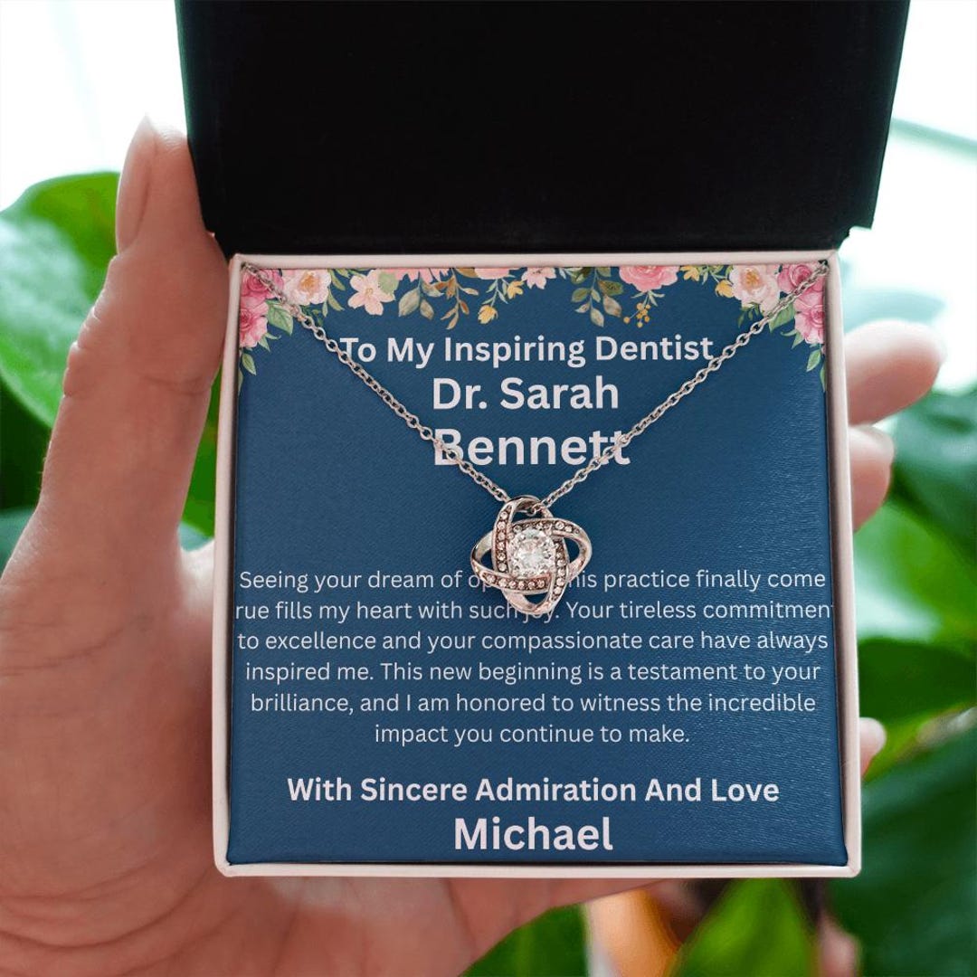 Dentist Necklace, DDS DMD Jewelry, New Dental Practice Gift, Dental ...
