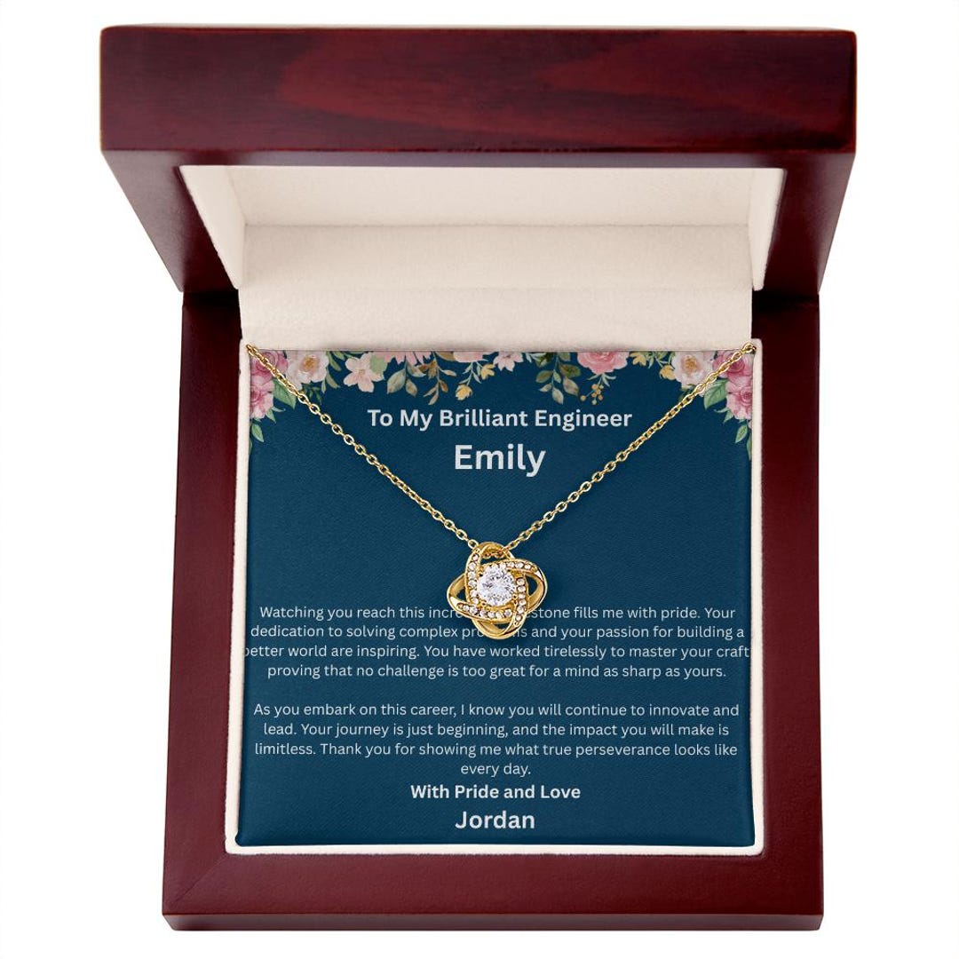 Engineer Graduation Necklace, Better Future Gift, Civil Mechanical ...