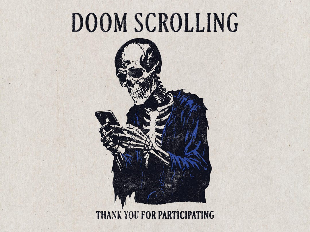 Vintage Skeleton Shirt Design – Retro Social Media Sketch Asset, Doom ...