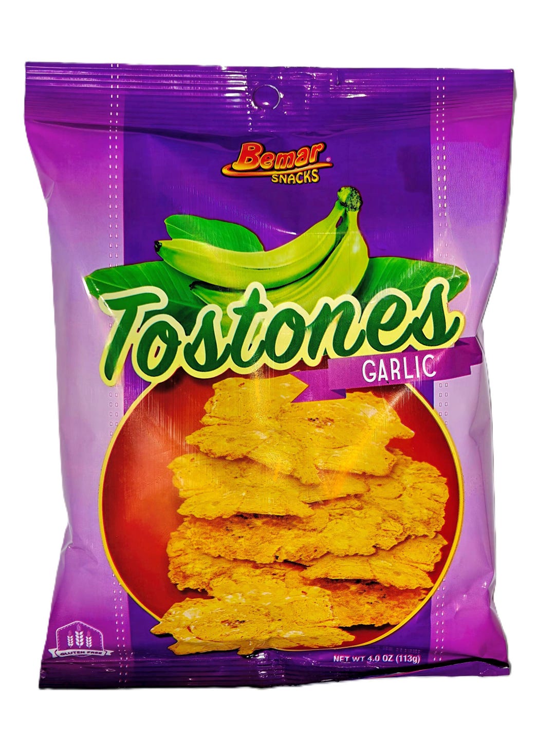 Bemar Tostones Garlic – Fried Plantain Chips With Garlic Flavor – 3 Oz ...