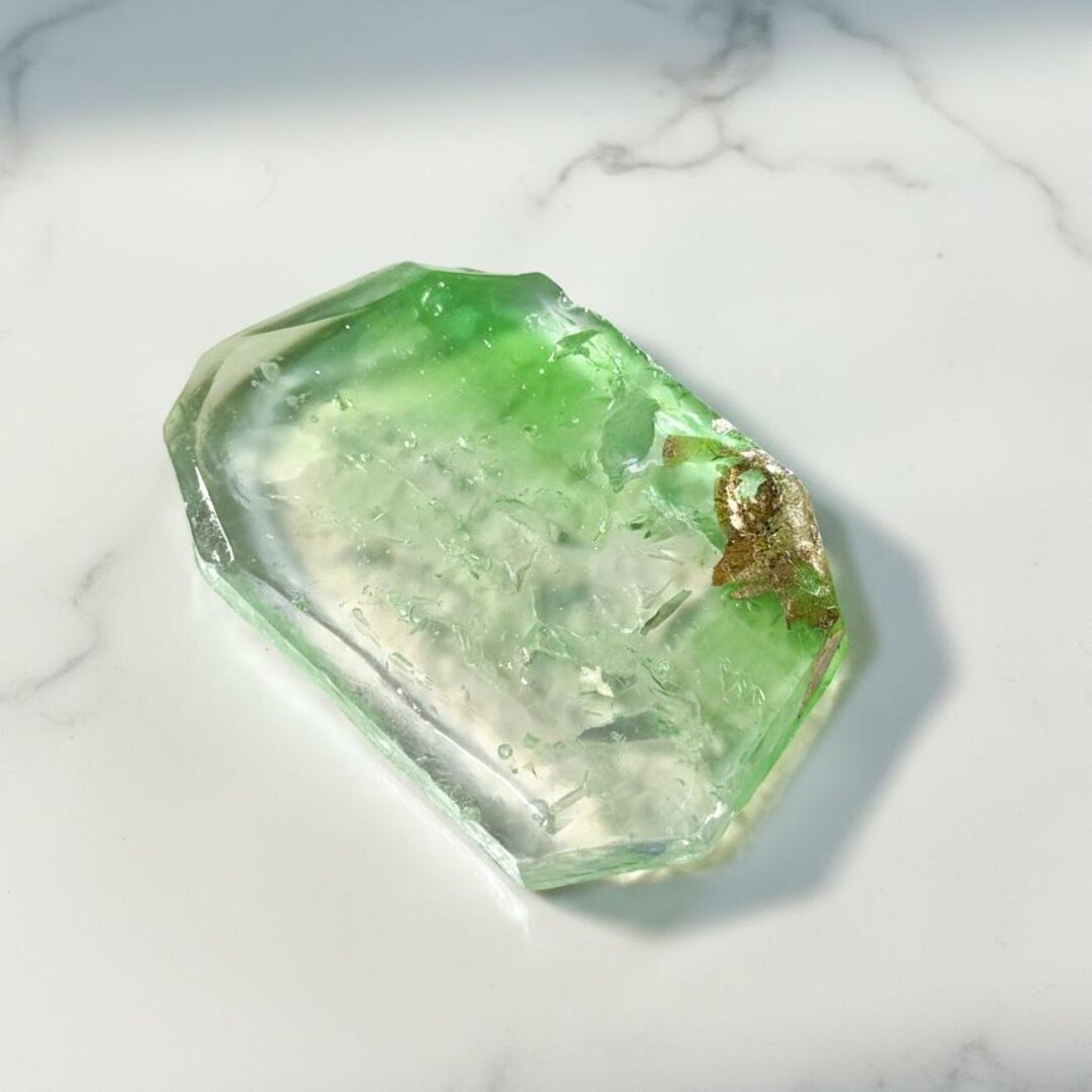 Yosemite | Emerald Jade Crystal Soap, Balsam Fir Green Soap Bar, Winter ...