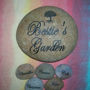 Engrave Grandpa Rock,grandkids Real Stone, Teacher Stone, Family Stone ...