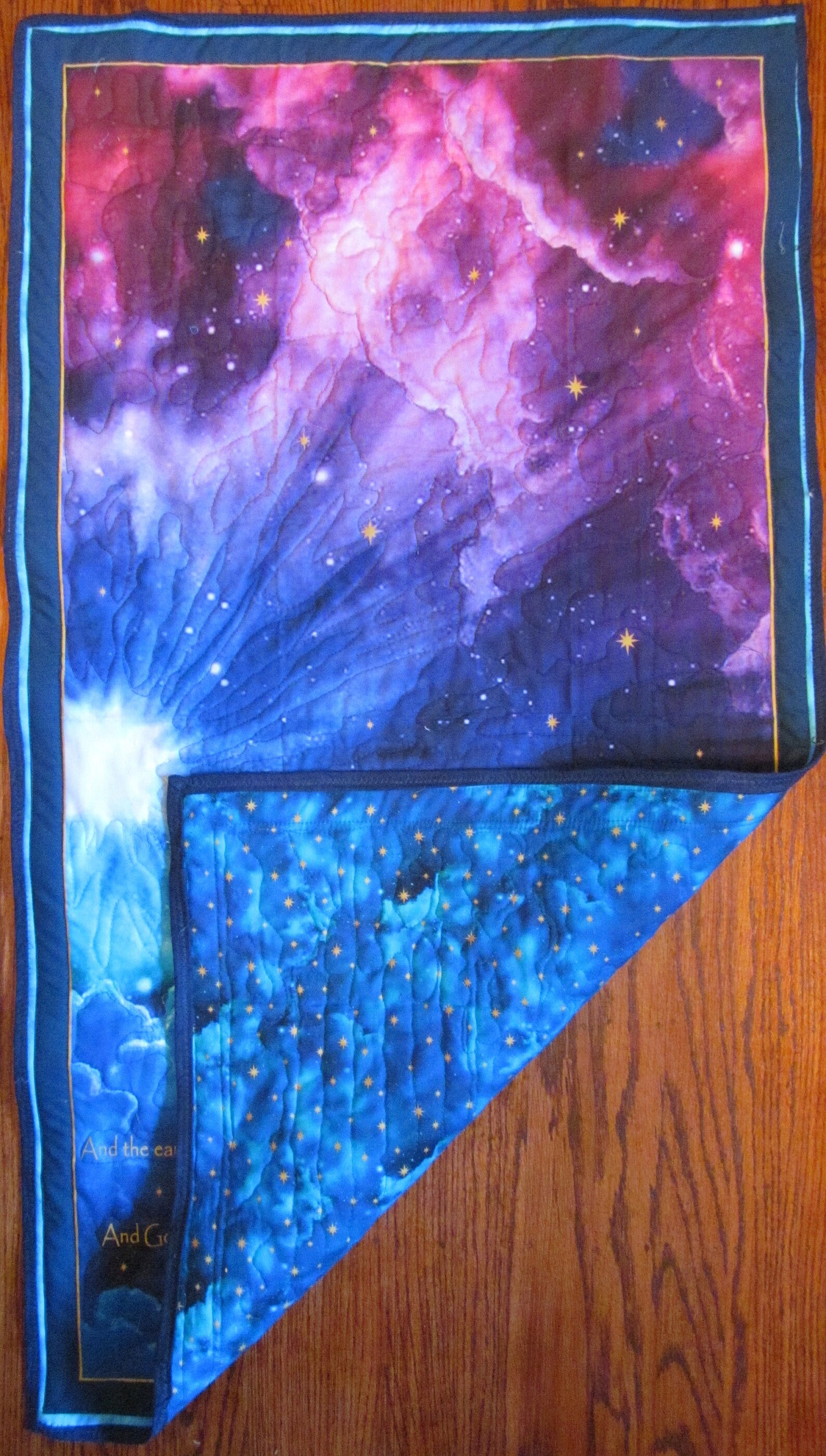 Quilt in the Beginning Genesis Heavens Quilted Panel Sofa - Etsy