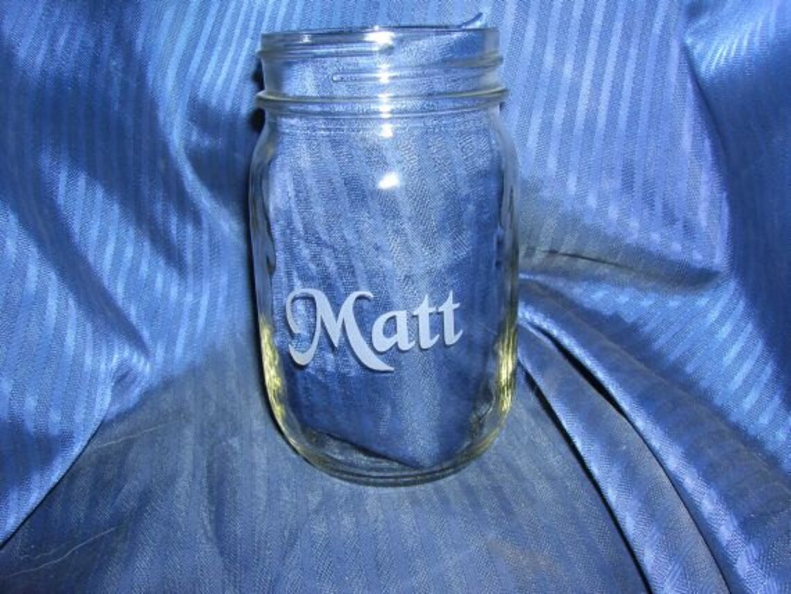 Etched Mason Jar Engraved Mason Jar Etched Beer Jar - Etsy